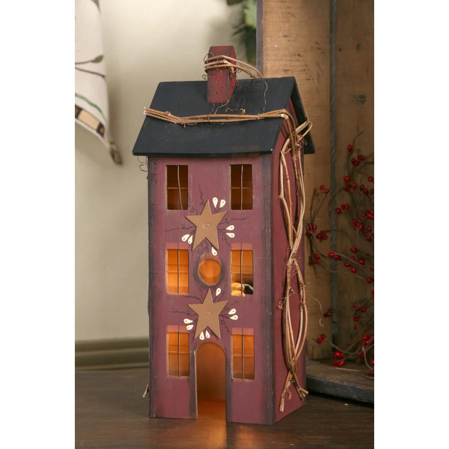 Burgundy House, Electric – Saltbox Primitives