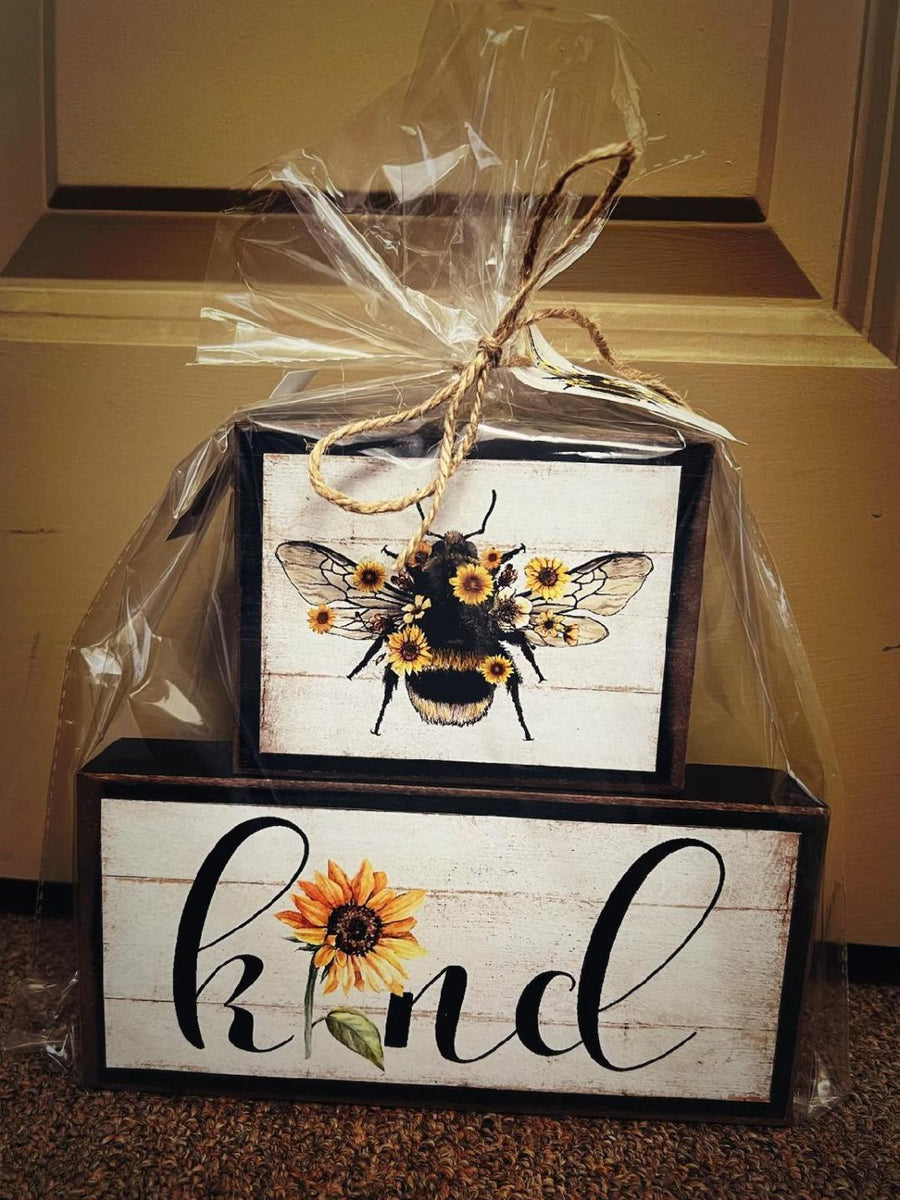 Bee Kind Blocks – Saltbox Primitives