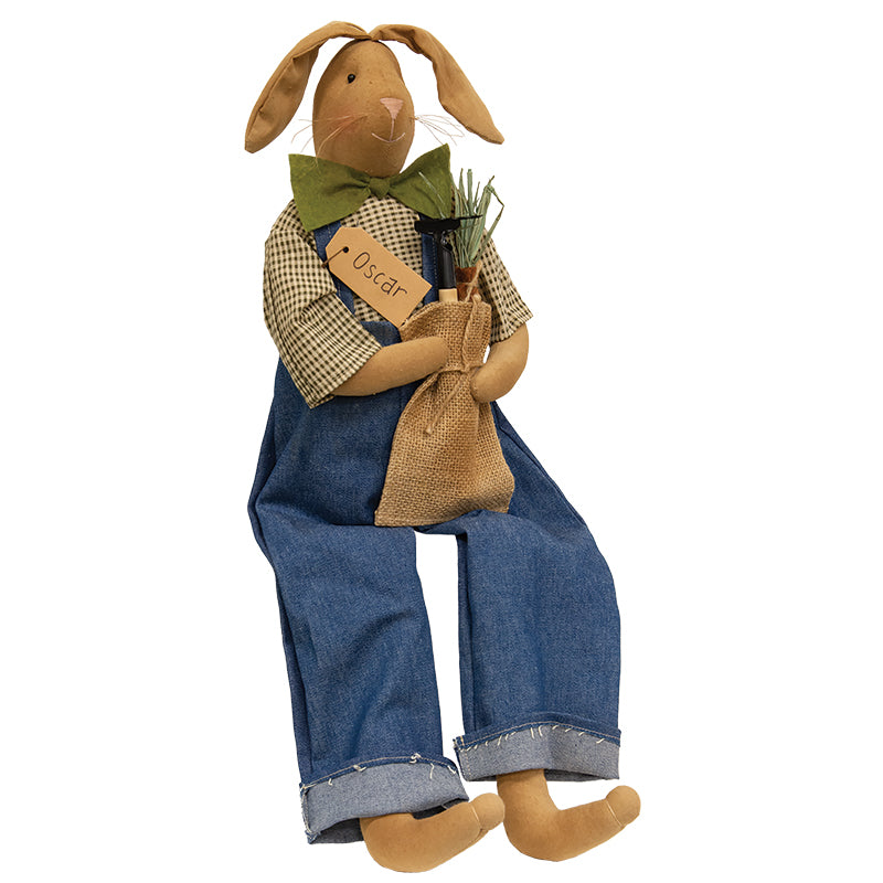 Farmer Oscar Bunny Doll – Saltbox Primitives