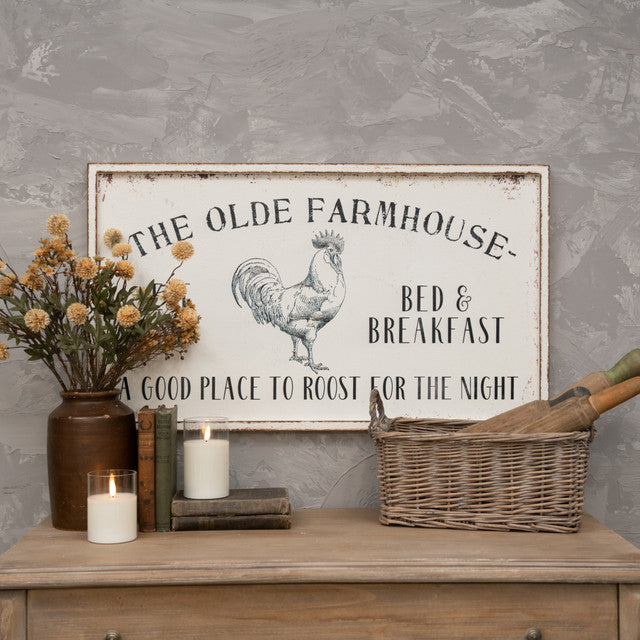 Olde Farmhouse Rooster Sign – Saltbox Primitives