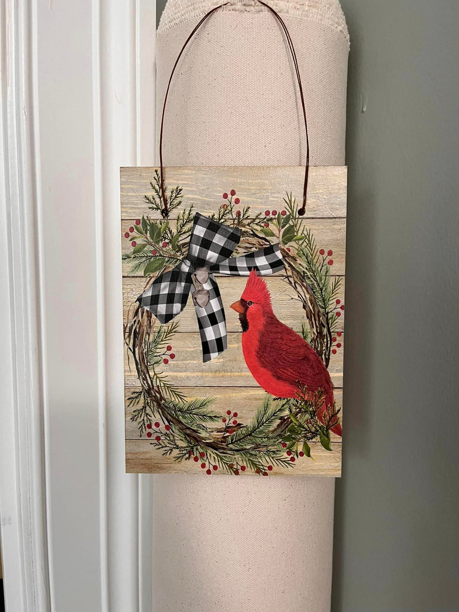 Cardinal Plaque – Saltbox Primitives