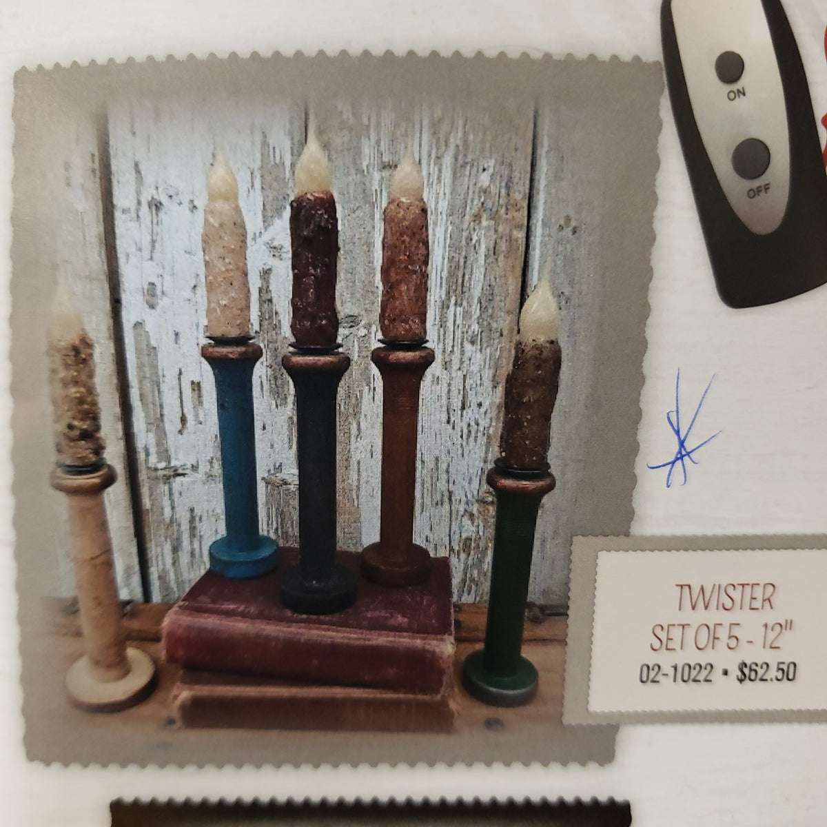 Colored Twister Candles – Saltbox Primitives