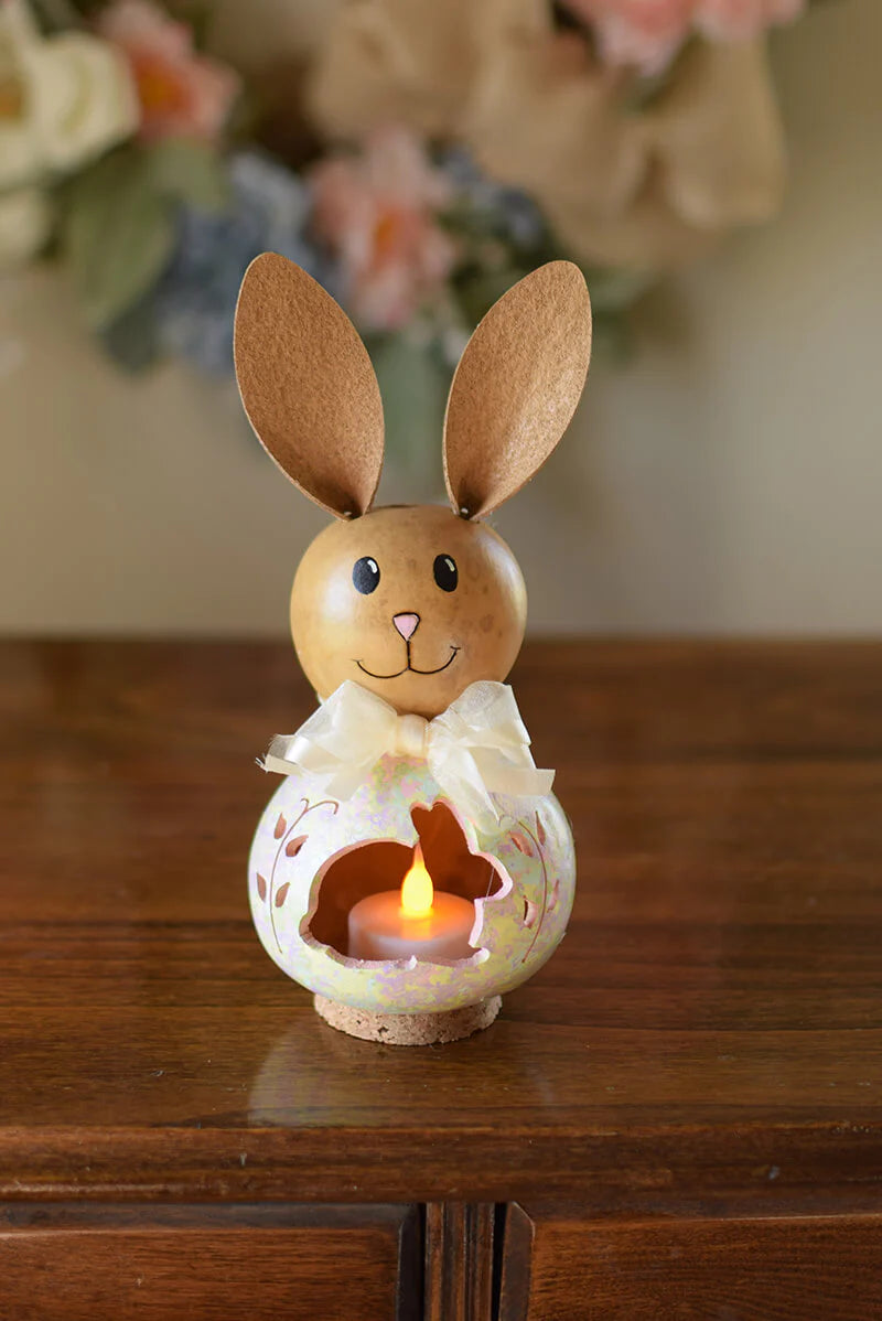 Paige Bunny Gourd - Miniature Lit – Saltbox Primitives