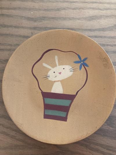 Easter Bunny Plate – Saltbox Primitives