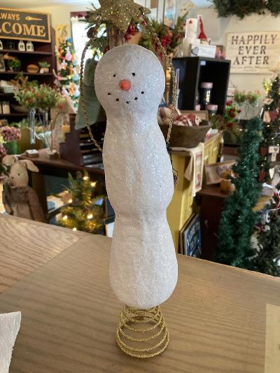 Snowman Tree Topper – Saltbox Primitives